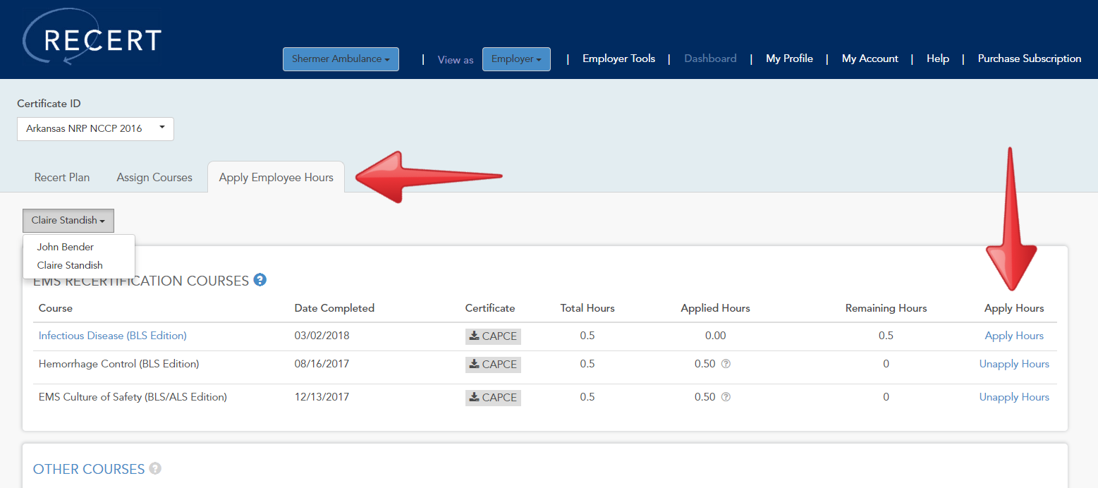 Recert Digest: Enhanced Ability for Employers and Employees to Apply CE ...